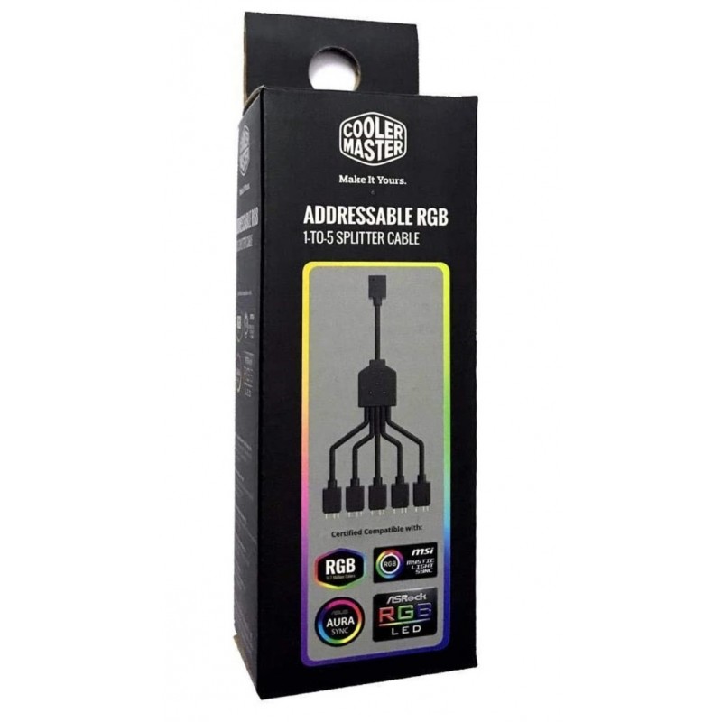Cooler Master ARGB Splitter 1 to 5 Cable | Compuspeed